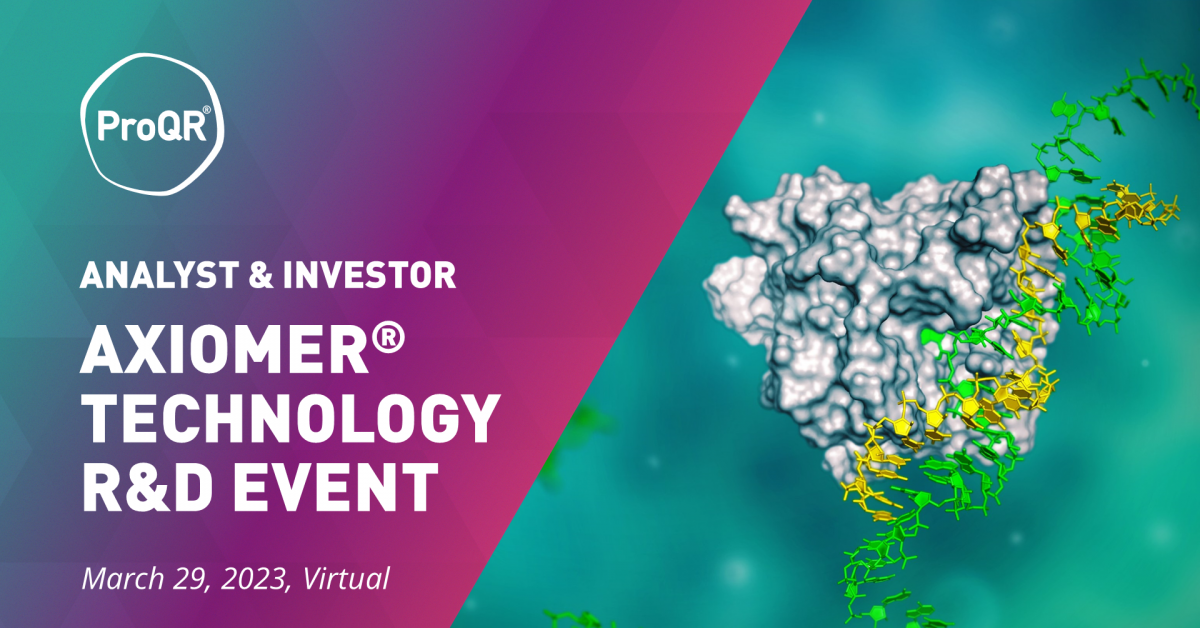 Analyst & Investor Axiomer® technology R&D Event | ProQR Therapeutics